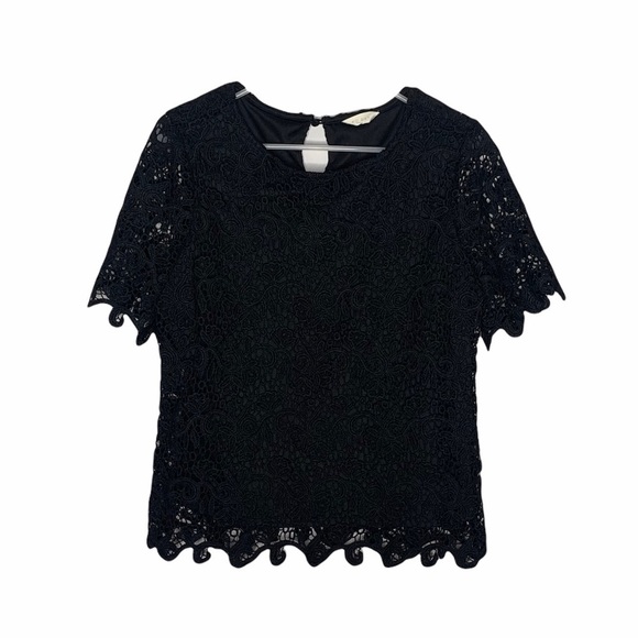 Adiva | Tops | Crochet Black Top | Poshmark